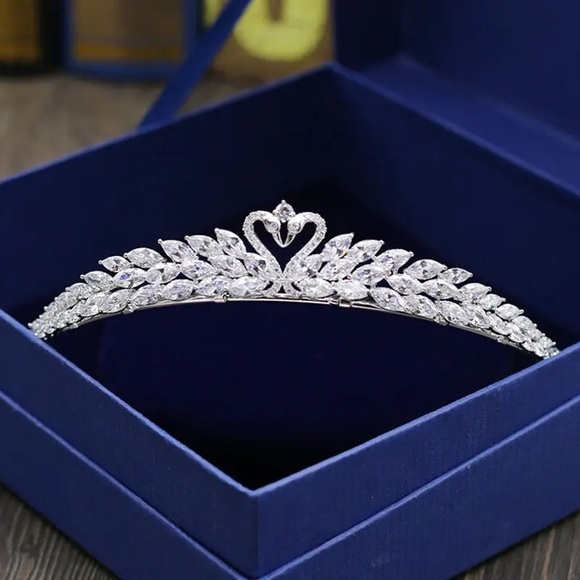 Tiarazcrownz | Accessories | The Love Birds Crystal Cz Tiara | Poshmark